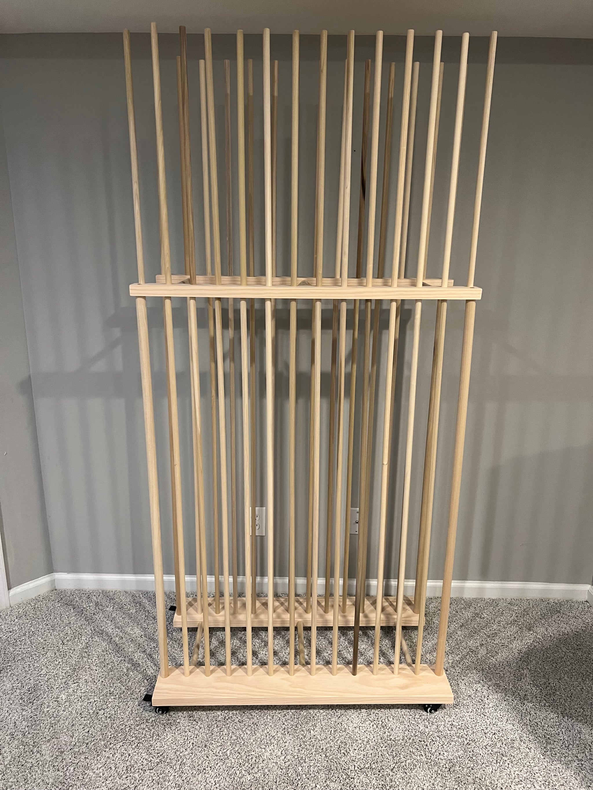 Two Tier Heavier Duty Art Storage Cart With Swivel Caster Wheels ...