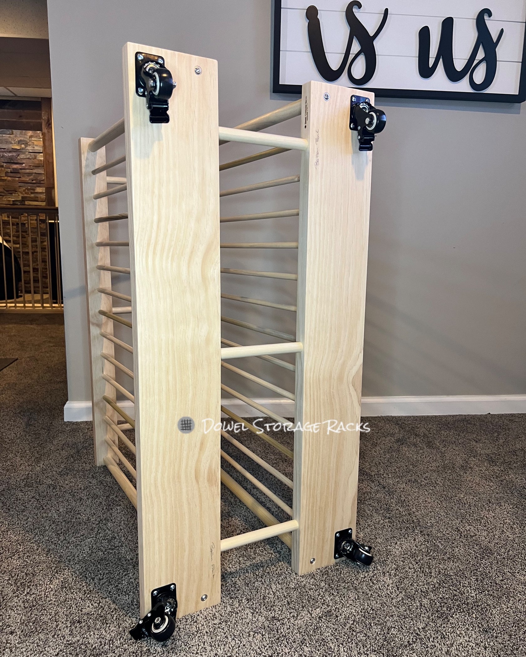 Handmade Art Canvas Storage and Drying Racks – Dowel Storage Racks