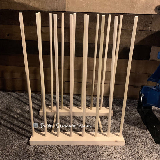 Art Storage Rack with 24” Tall Dowels - Optional Locking Caster Wheels ...
