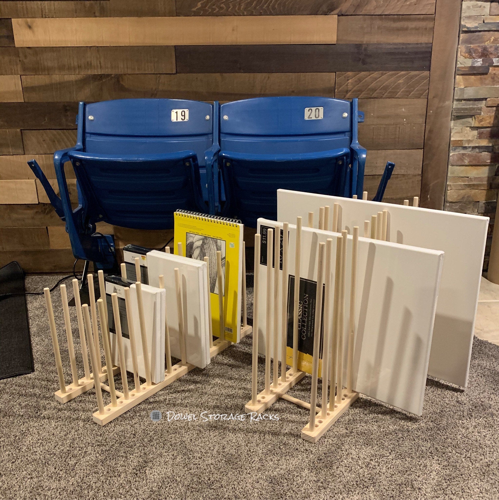 Adjustable Art Storage Rack For Framed Art, Picture Frame, Canvas Pict ...