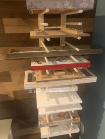 Wall Mount Art Storage/Drying Rack - 36" x 8" with 12" dowels – Dowel ...
